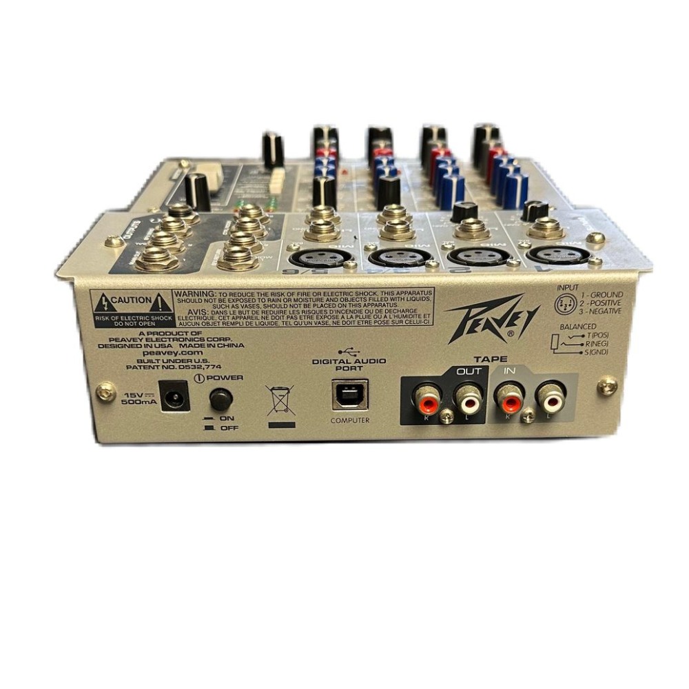 Pre-owned Peavey PV6 USB Channel Mixer - Own4Less